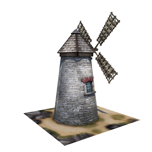 3ds max medieval wind buildings