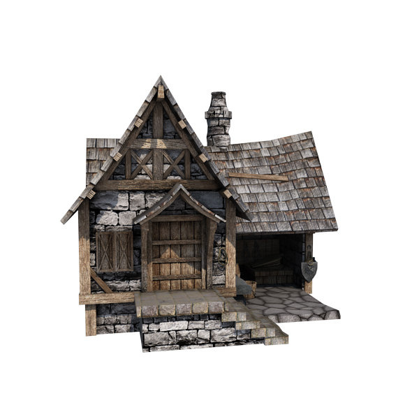 medieval blacksmith s forge 3d model