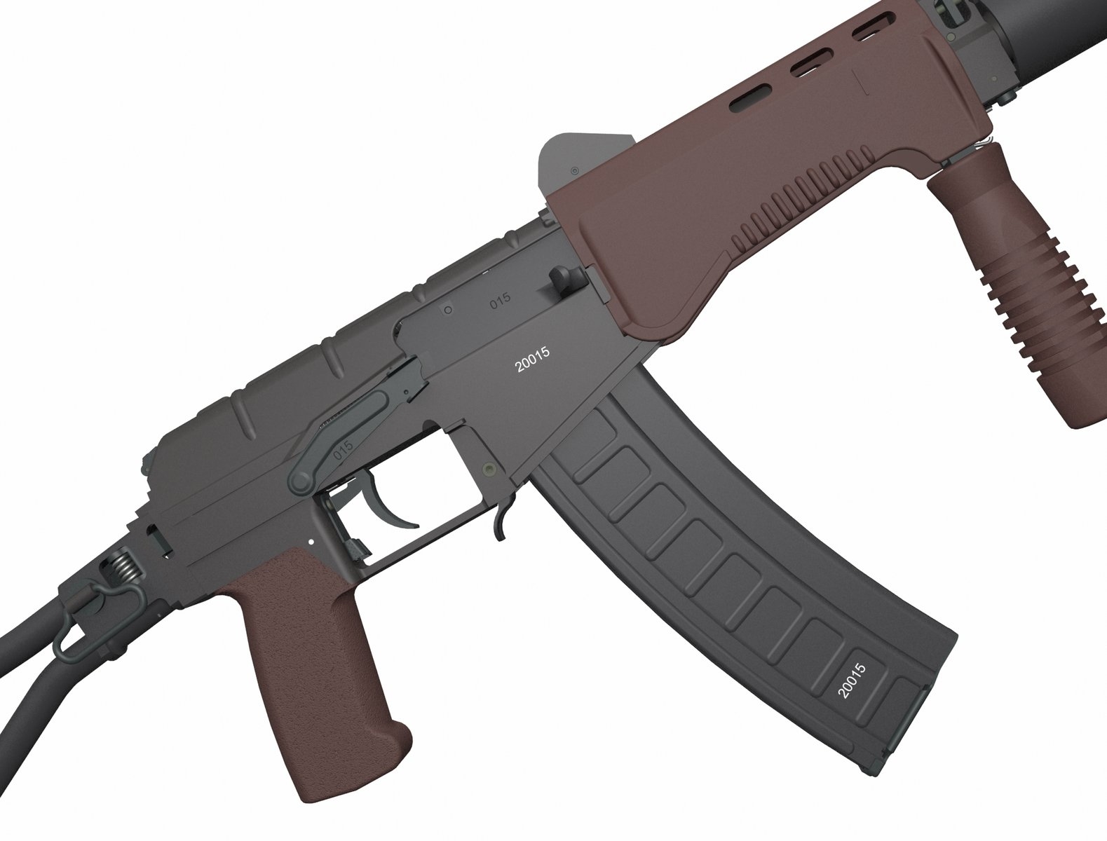 modernized assault rifle sr3m 3d max