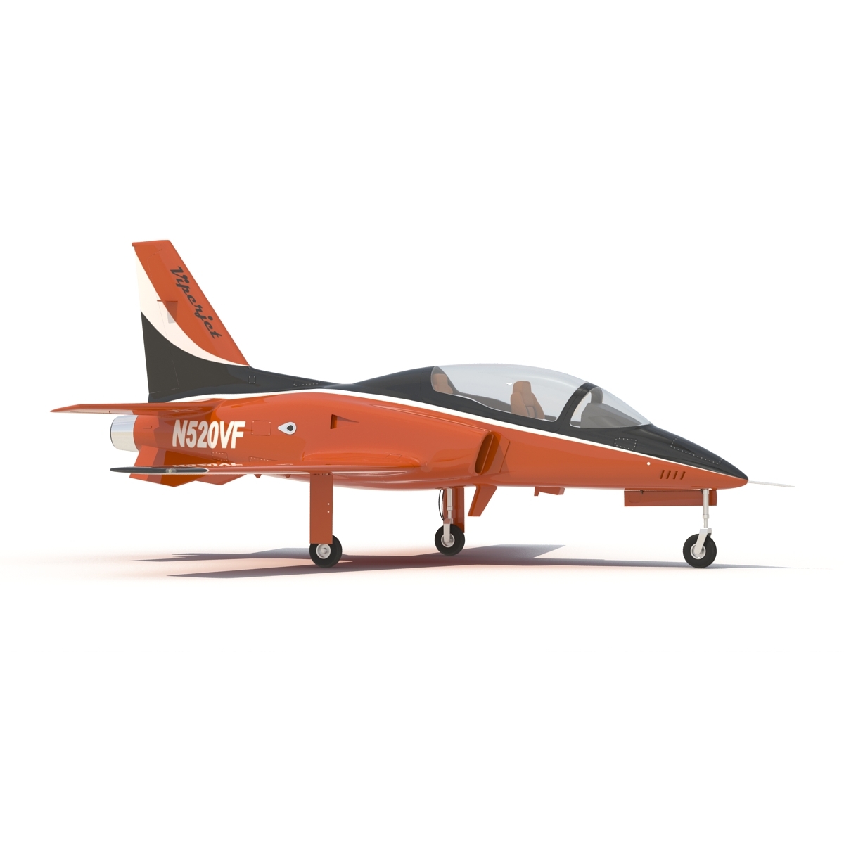 3d sport aircraft viperjet rigged model