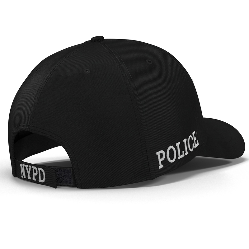 nypd police hat 3d model