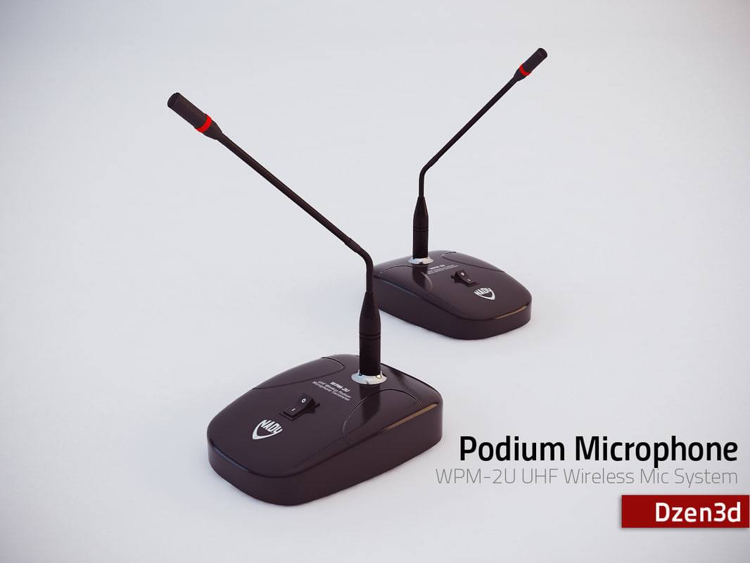 modelo 3d Micrófono de podio - TurboSquid 967710