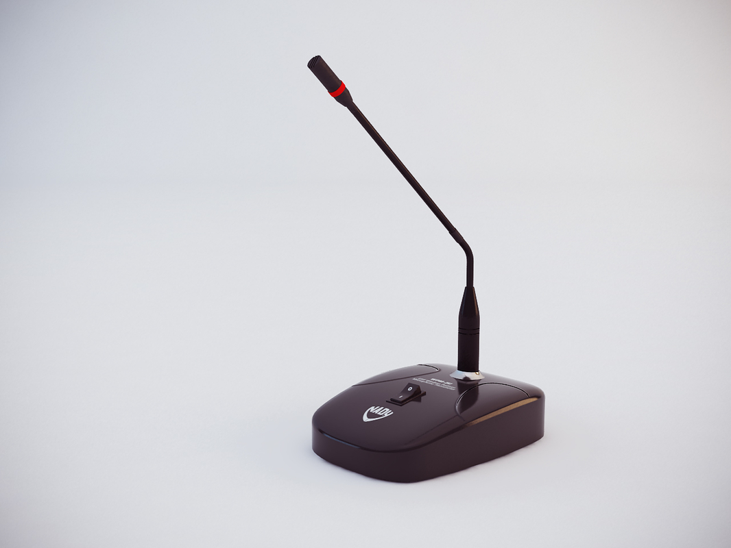 modelo 3d Micrófono de podio - TurboSquid 967710