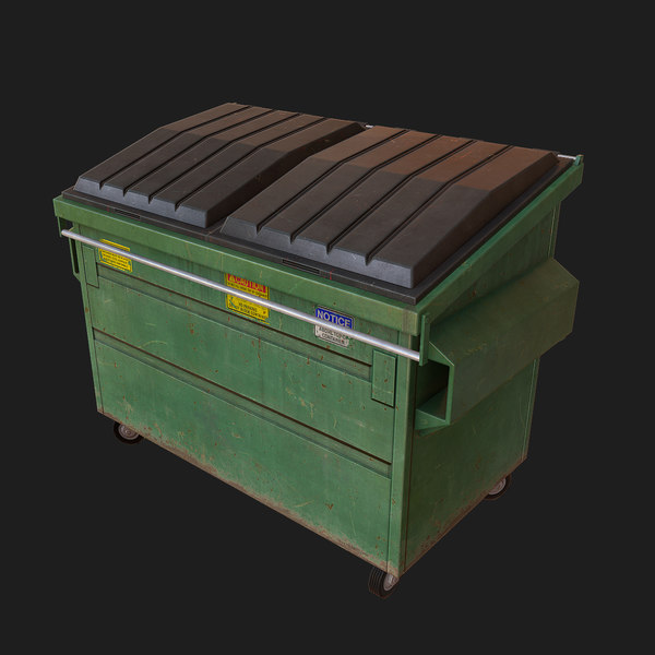 trash dumpster 3d model