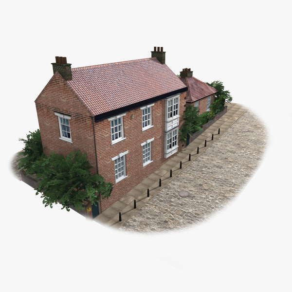 photorealistic european buildings set max