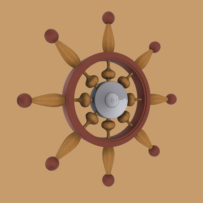 max wooden ship helm