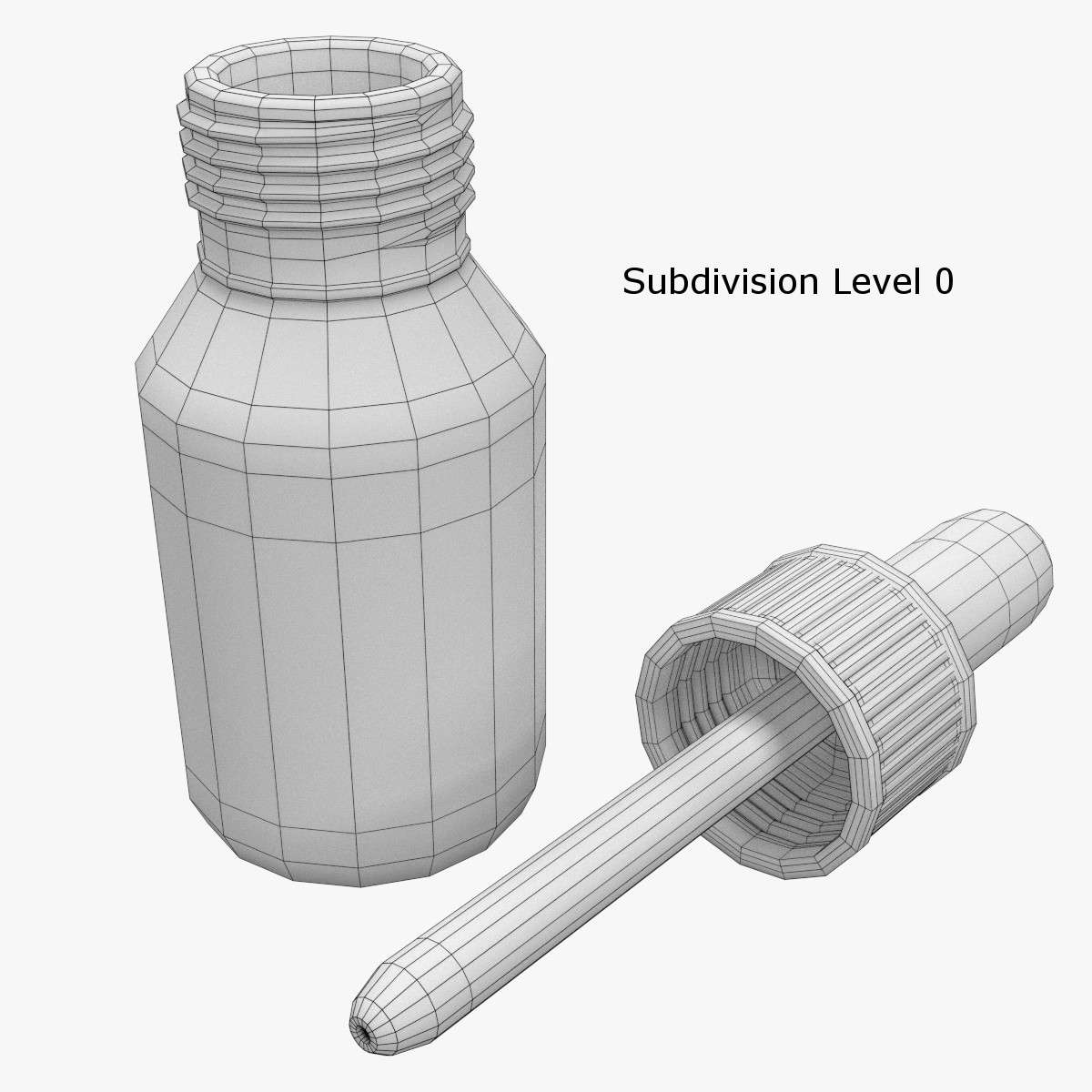 3d eyedropper eye dropper model