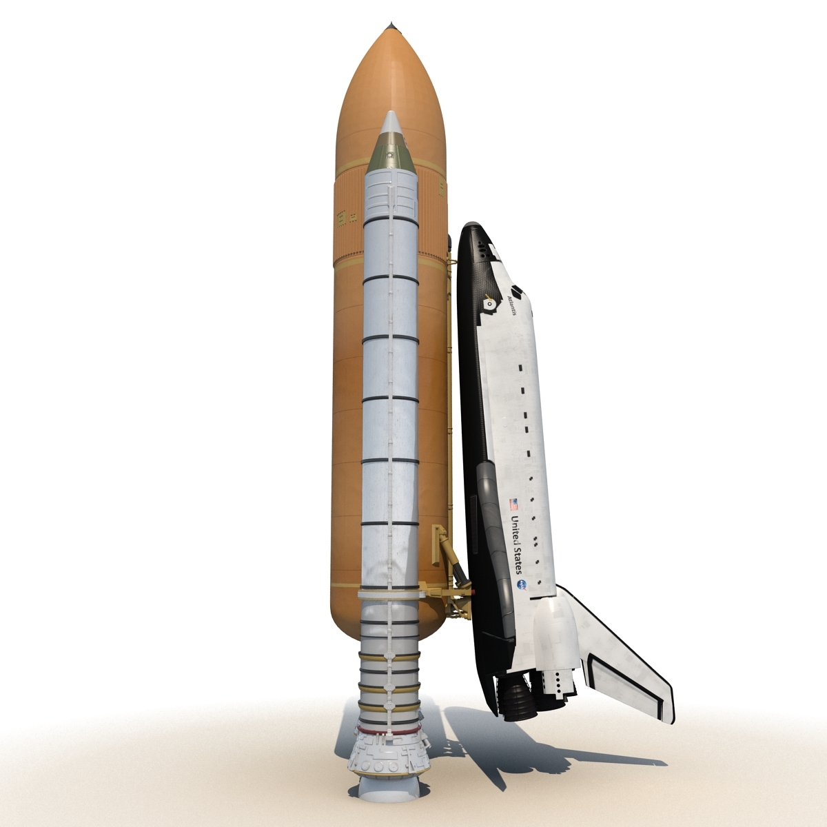 3d space shuttle boosters