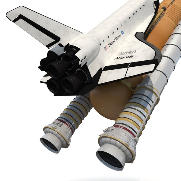 3d space shuttle boosters