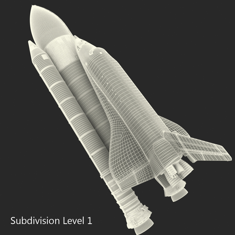 3d space shuttle boosters