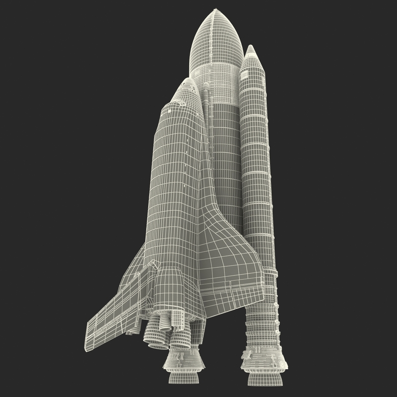 3d space shuttle boosters