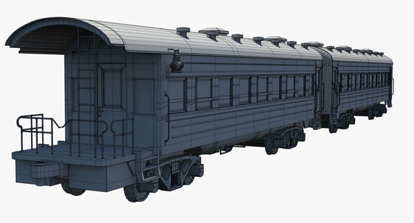 passenger train 3d model
