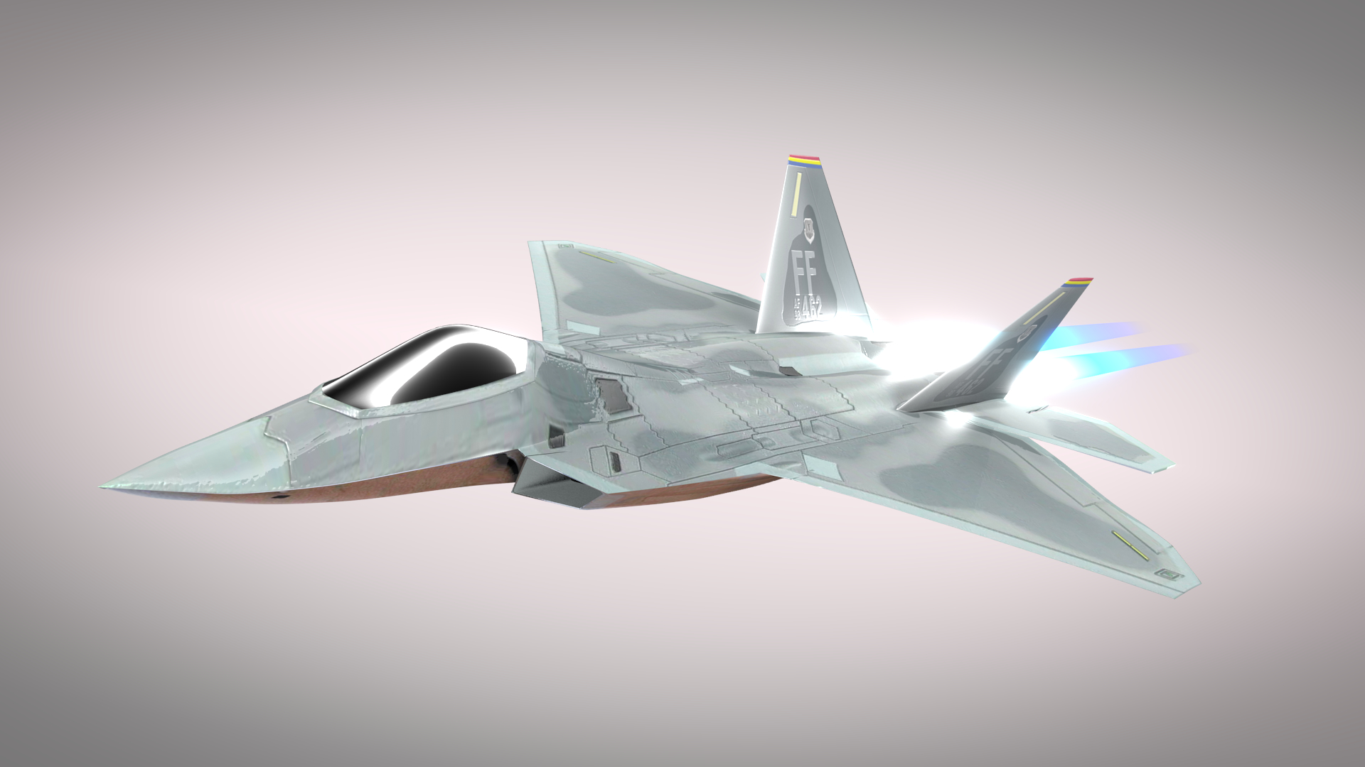 3d f-22 raptor