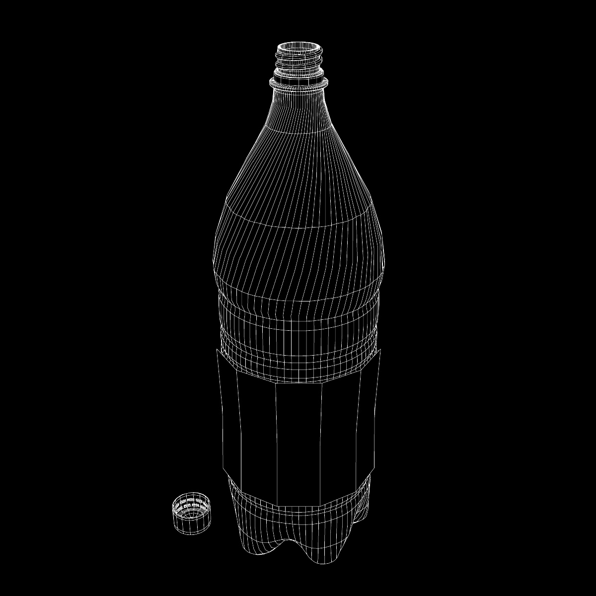 3d model plastic bottle