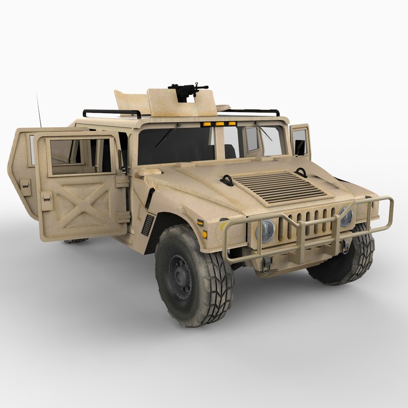 hmmwv hummer military desert storm 3d 3ds