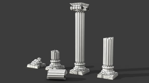 alte Säulen 3D-Modell - TurboSquid 968326