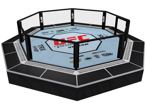 octagon arena ufc fighting 3d model