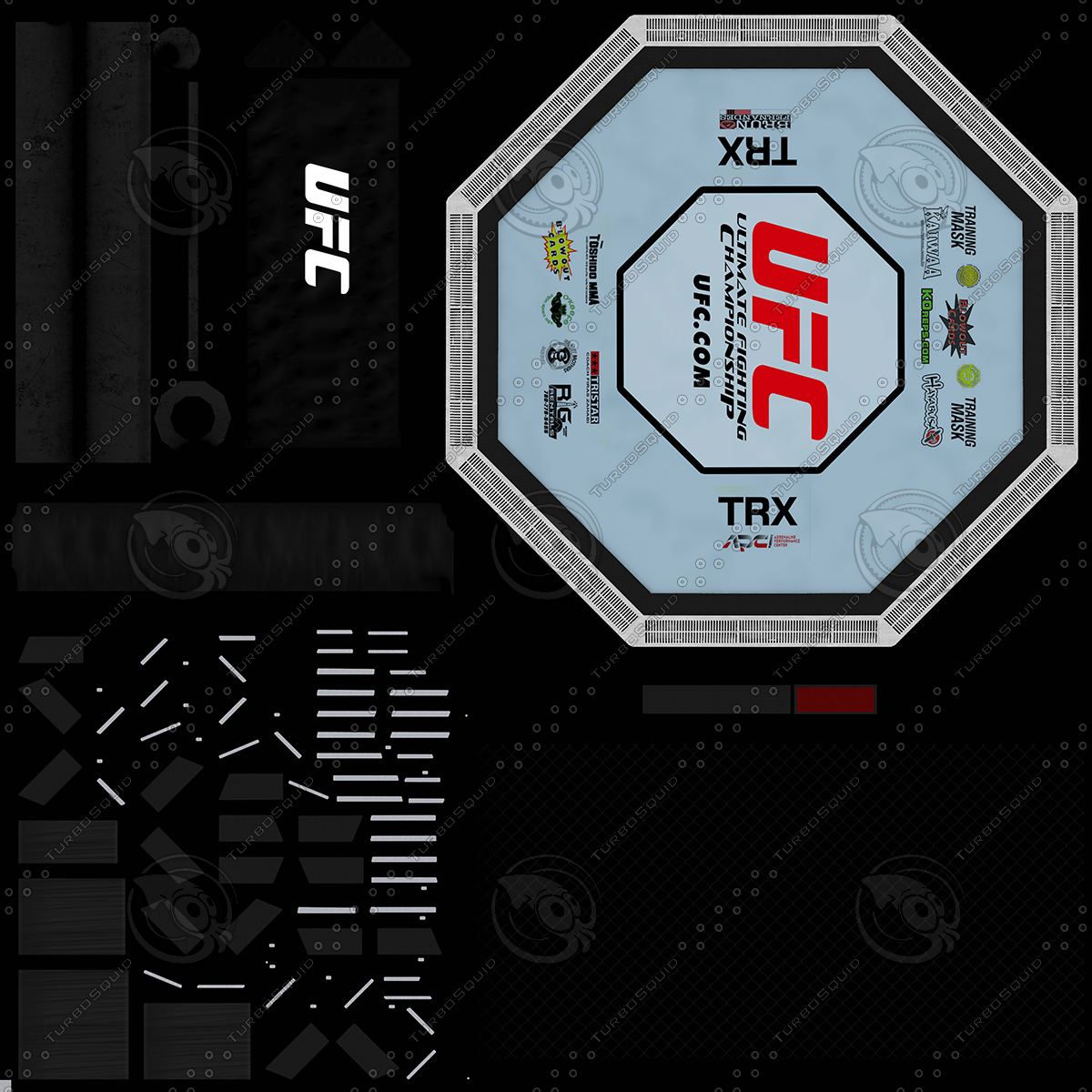 3ds max ufc octagon ring