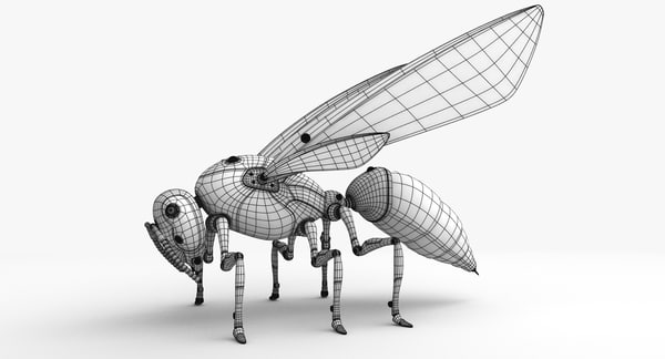 3d model of autonomous robot wasp