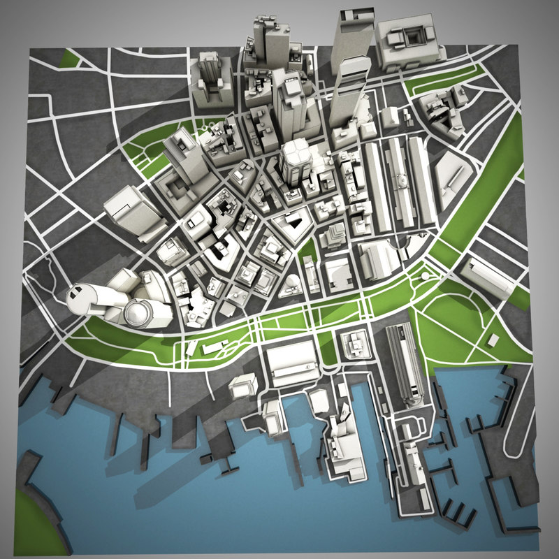 3d model boston city