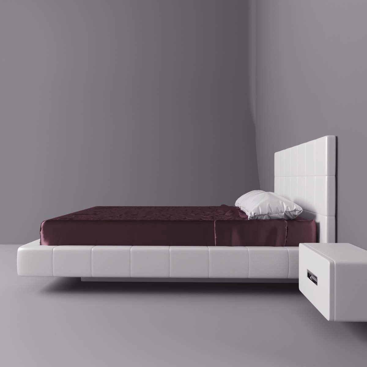 modelo 3d Cama voladora con mesitas de noche - TurboSquid 968924