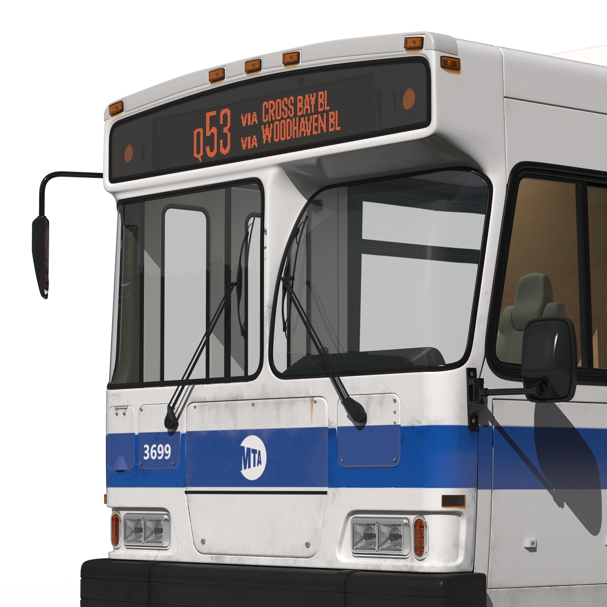 3d mta new york city bus