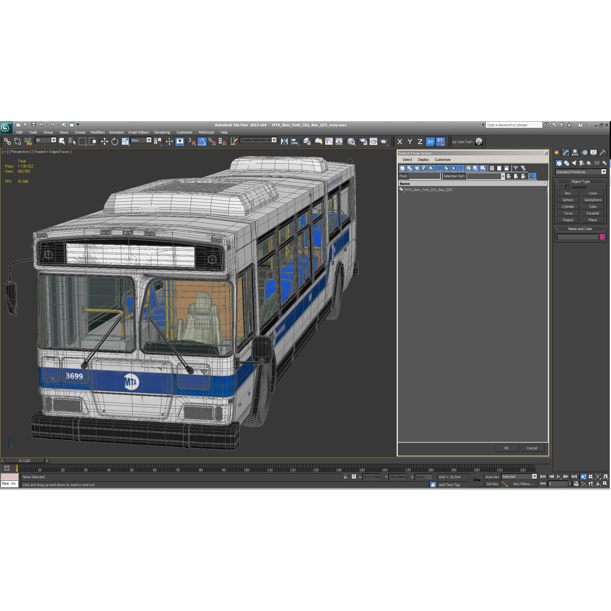 3d mta new york city bus