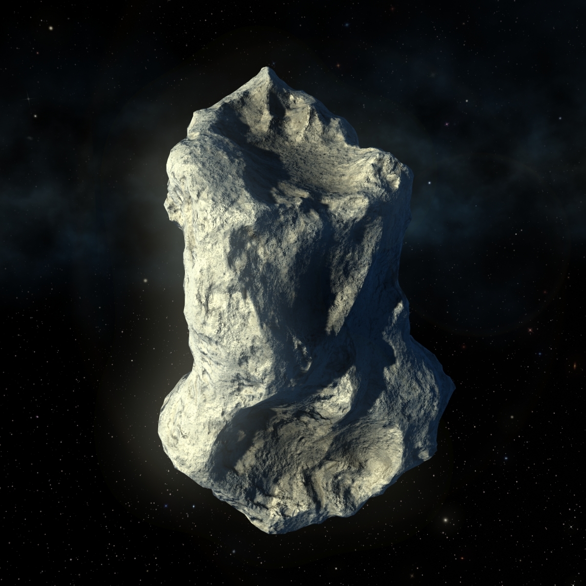 3d asteroids milky-way galaxy