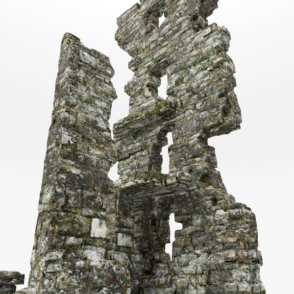 3d ruins tower