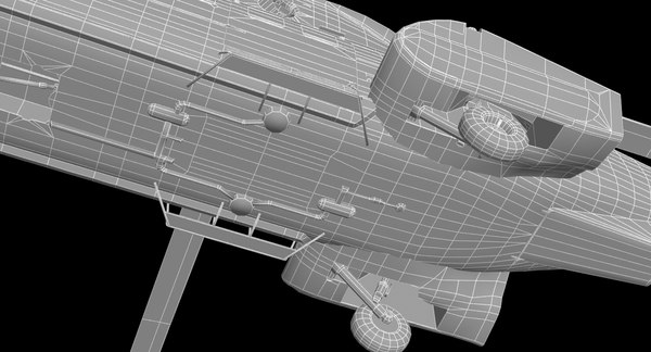 as332 super puma 3d model