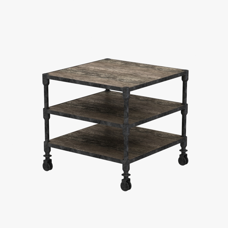 3d model dutch industrial table