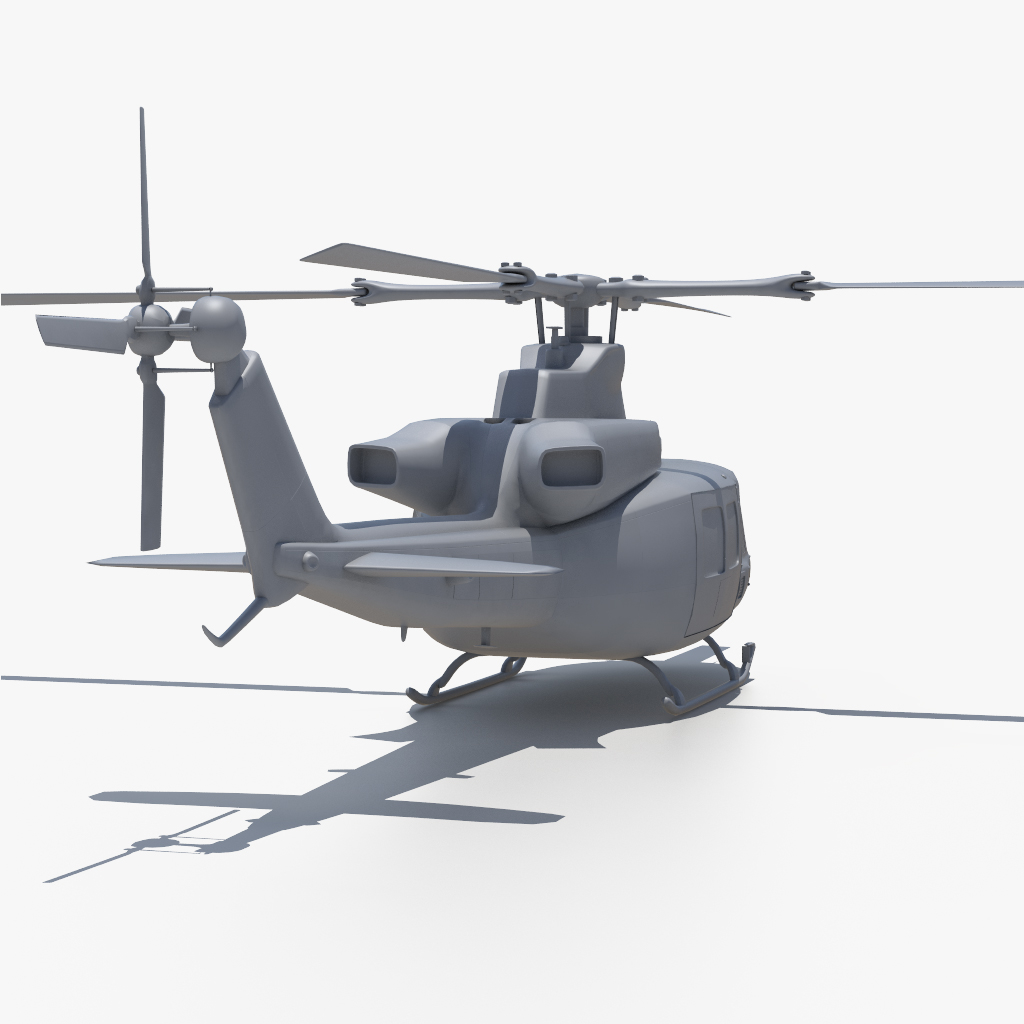 3d model bell uh-1y venom