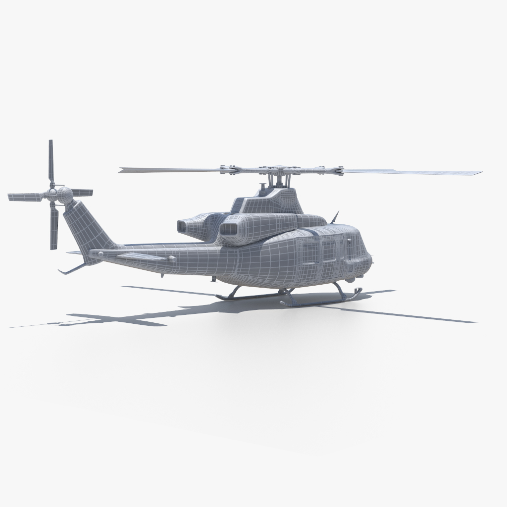 3d model bell uh-1y venom