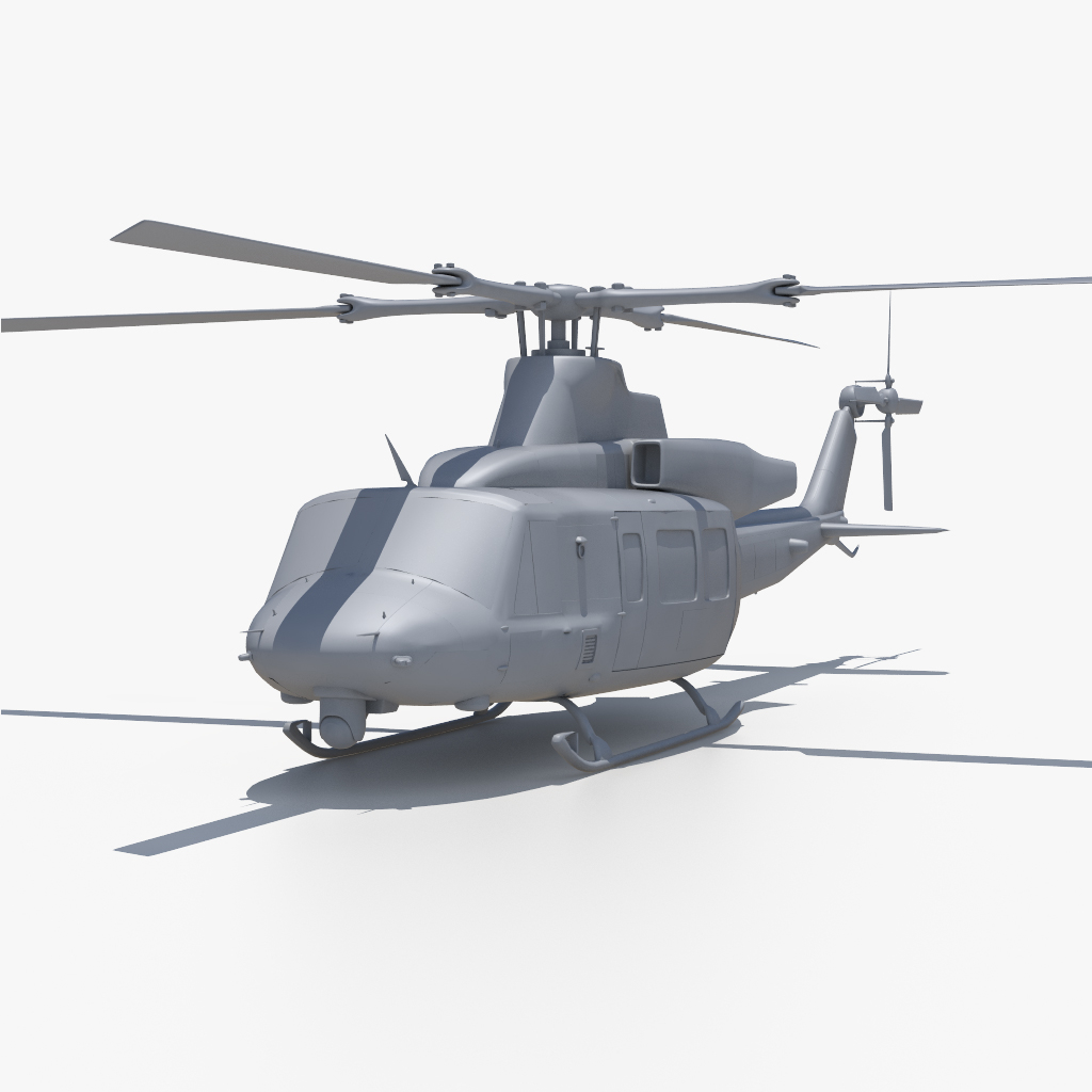 3d model bell uh-1y venom