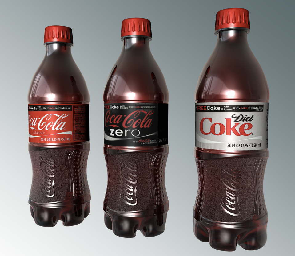 coke bottle 3d model