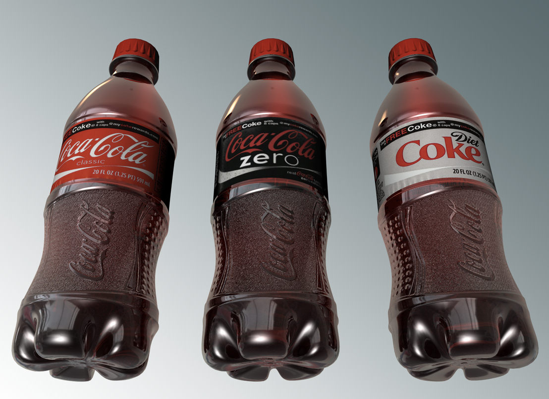 coke bottle 3d model