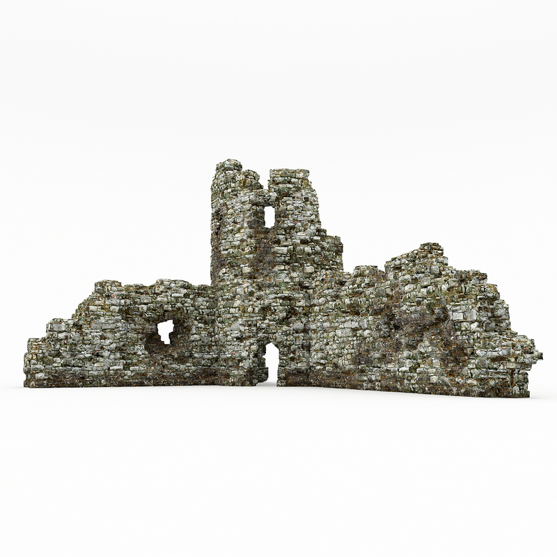 3d model castle ruins