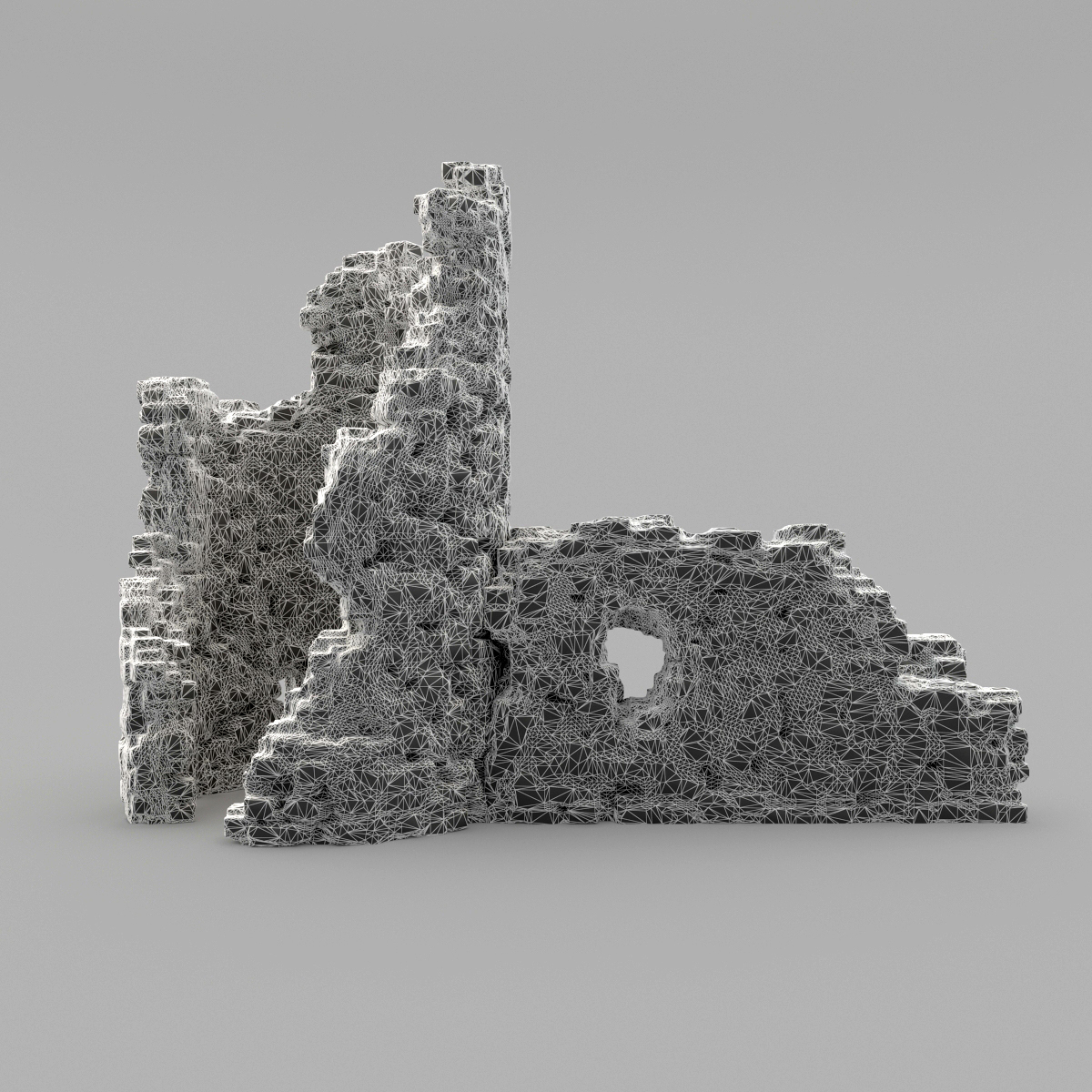 3d model castle ruins