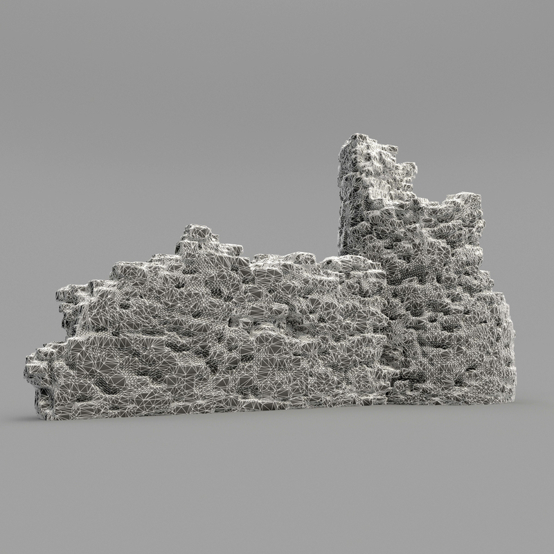 3d model castle ruins