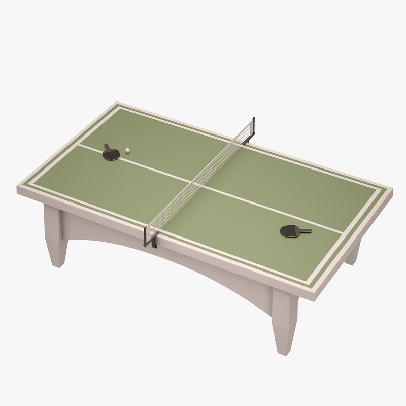 3d model table tennis
