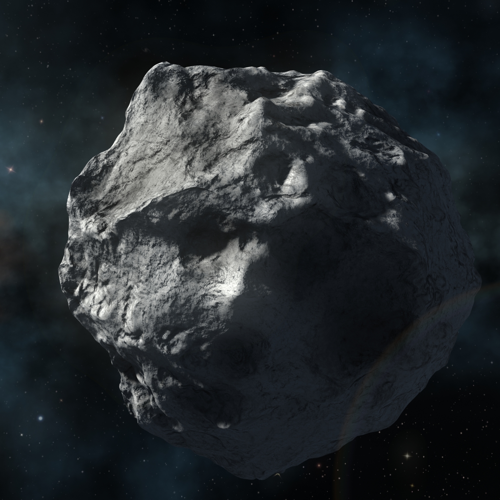 3d asteroids milky-way galaxy