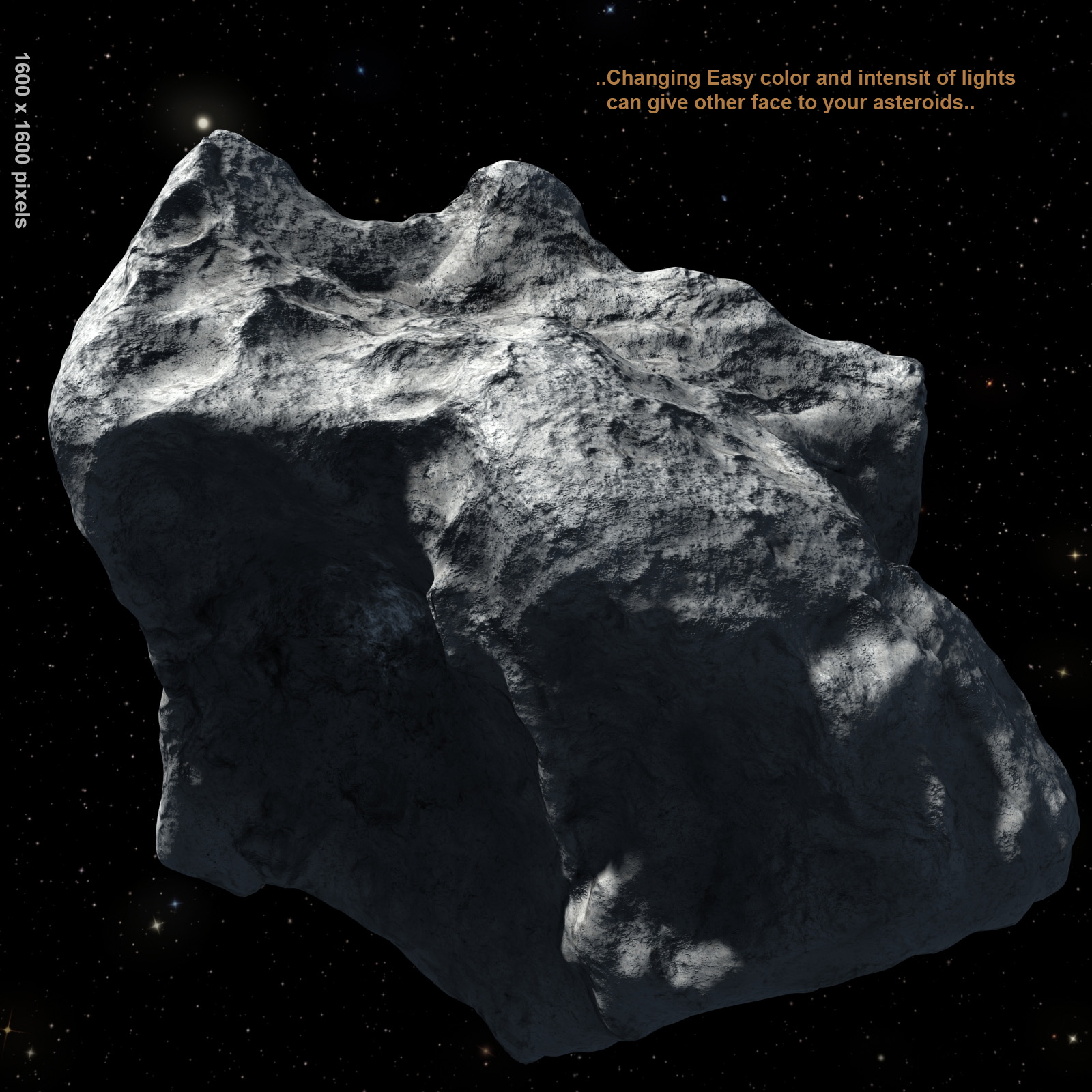 3d asteroids milky-way galaxy