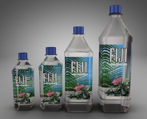 c4d bottle smart water
