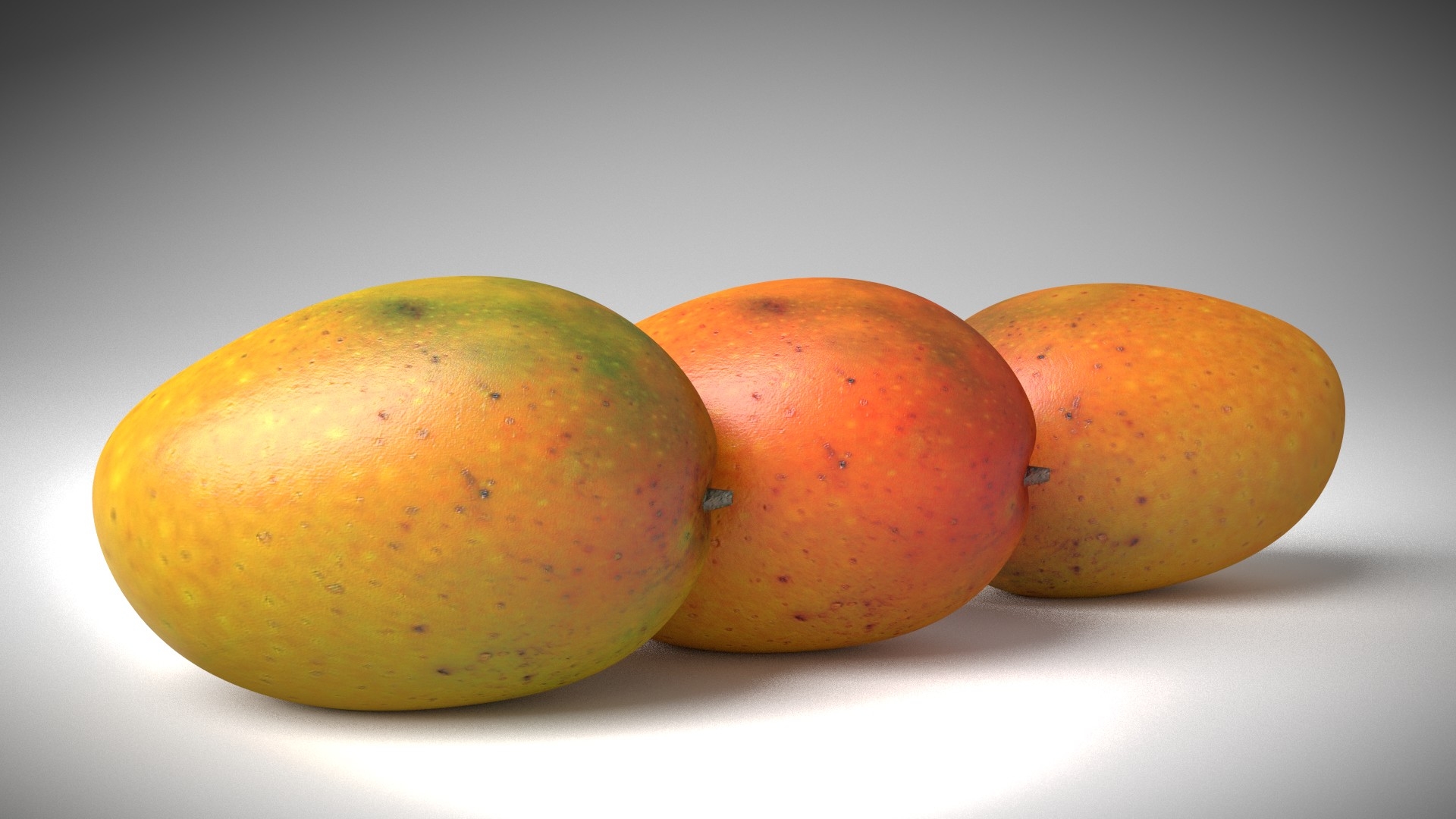 3d model realistic mango