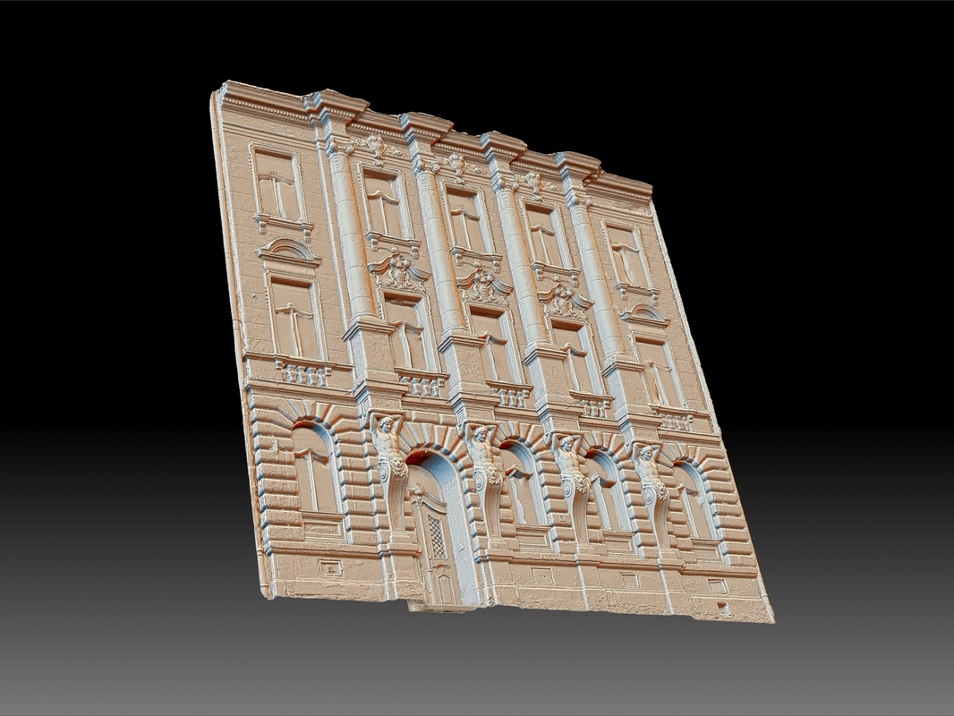 building facade 3d model
