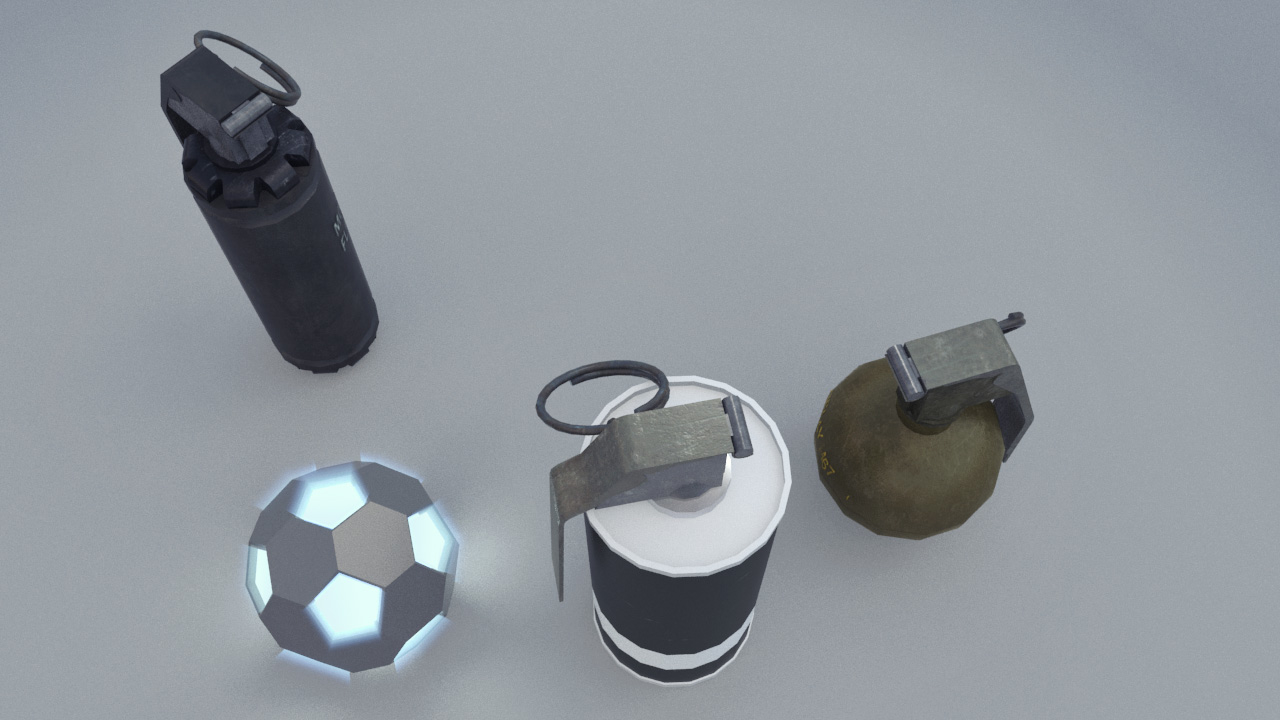 grenades pack 3d x