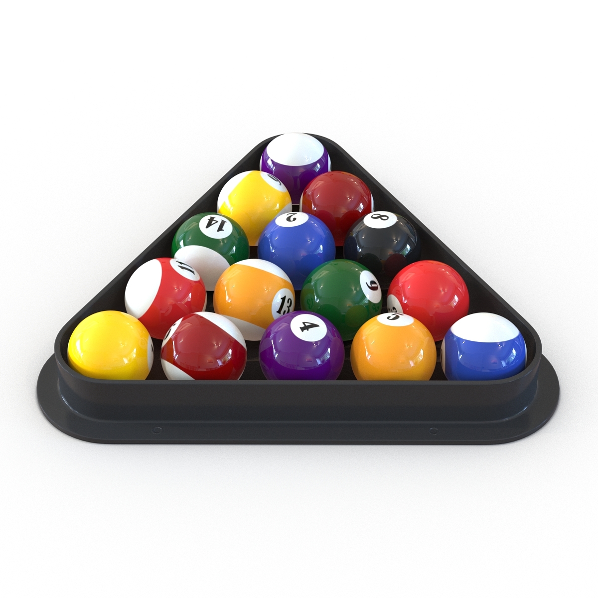 3d model pool balls