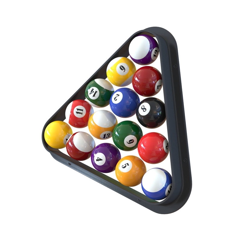 3d model pool balls