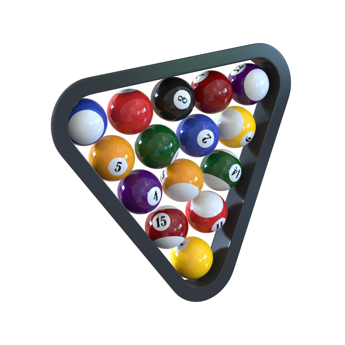 3d model pool balls
