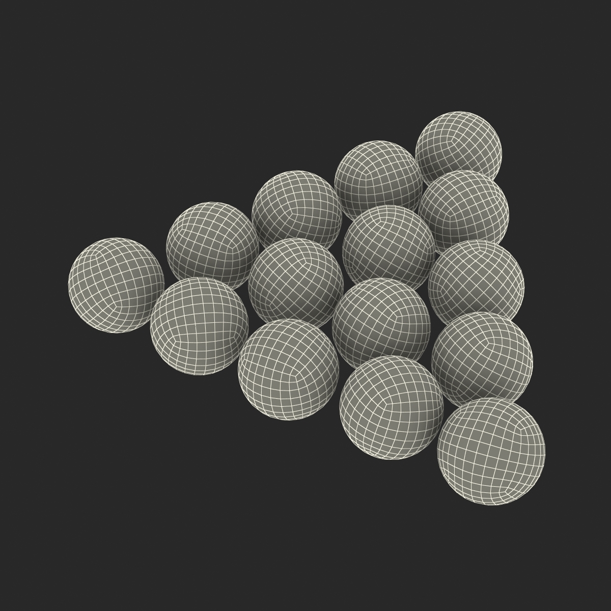 3d model billiard balls